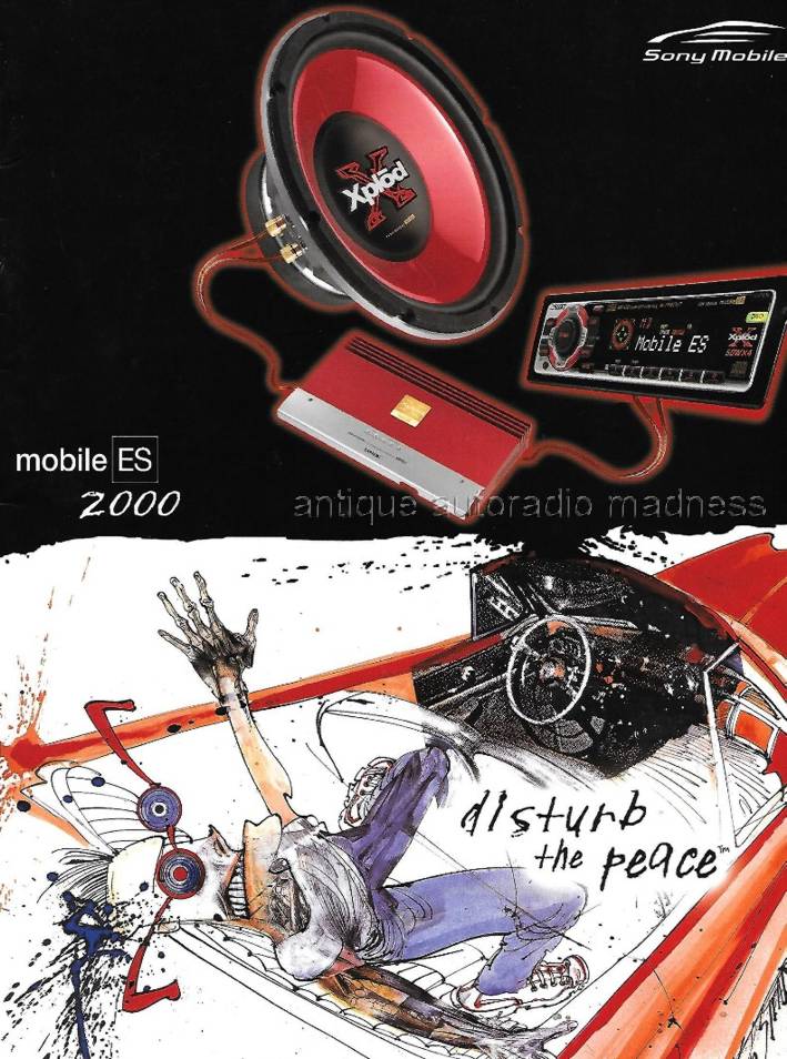 Car stereo SONY vintage catalog 2000-1